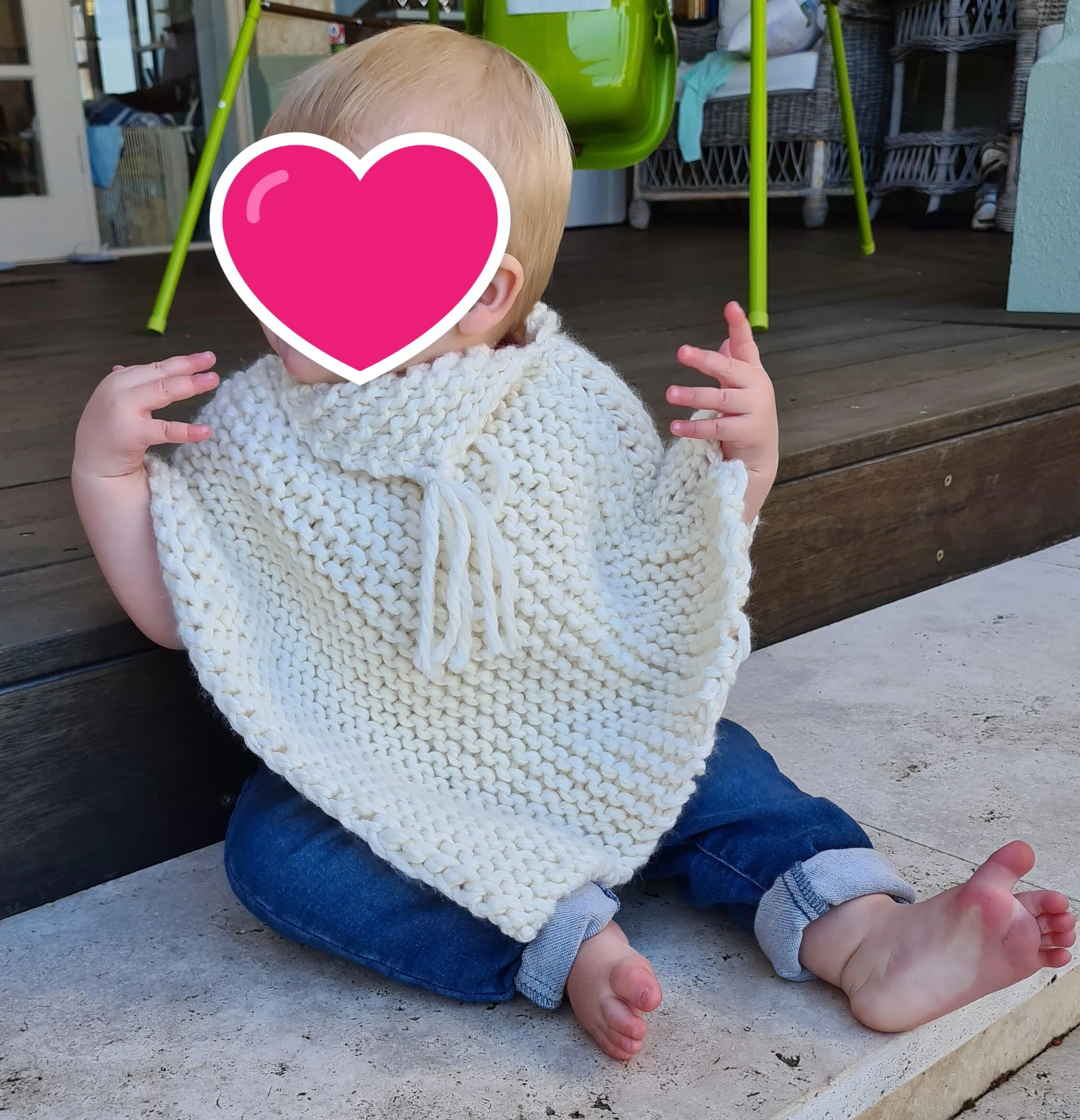 Baby Love Poncho | What Jane Knits
