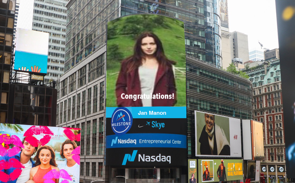Nasdaq Features Our Founder Jan Manon on Billboard in Times Square — Elf