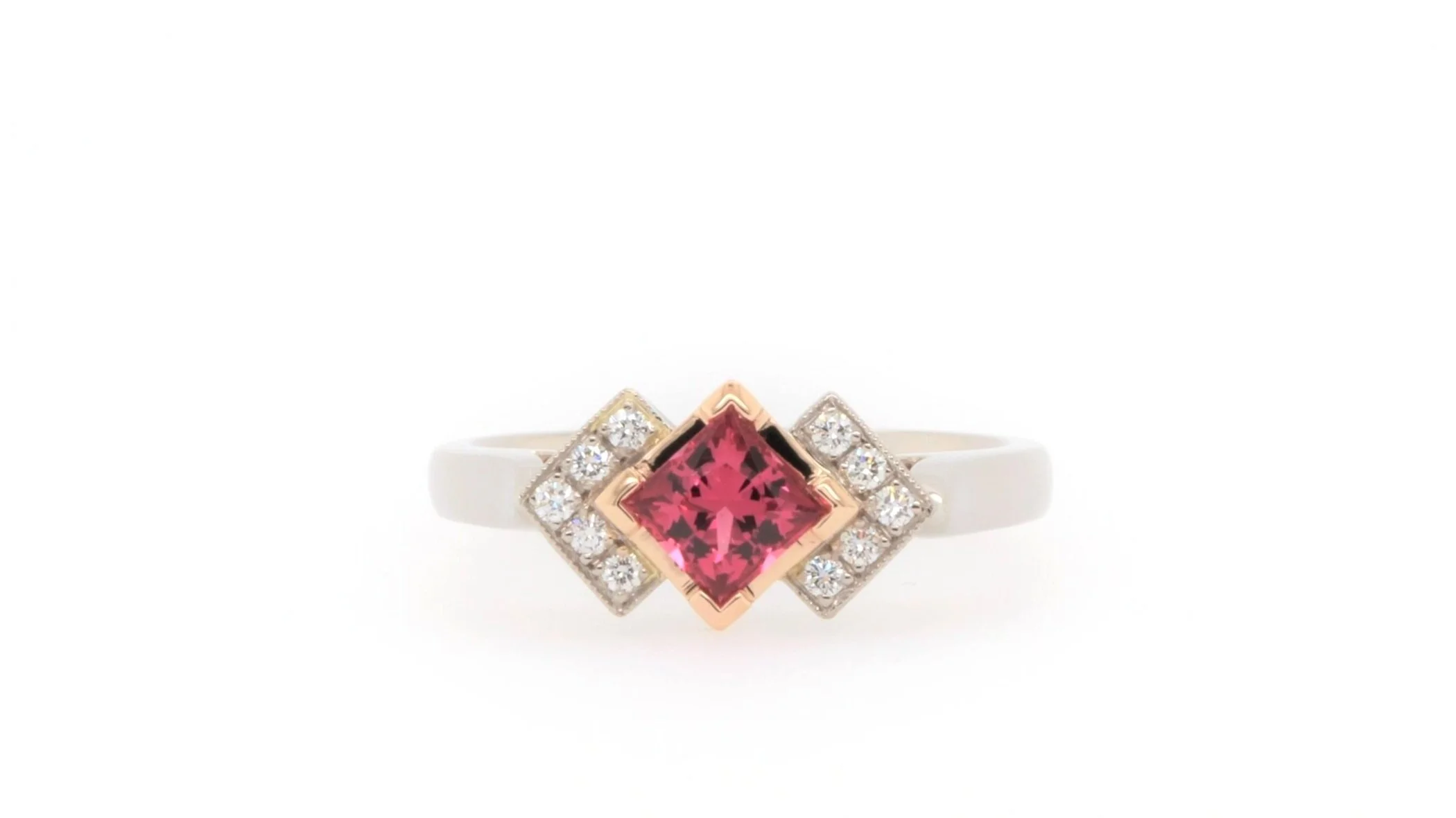 Pink Spinel and Diamond Ring — Harlequin Jewellers | Canberra ...