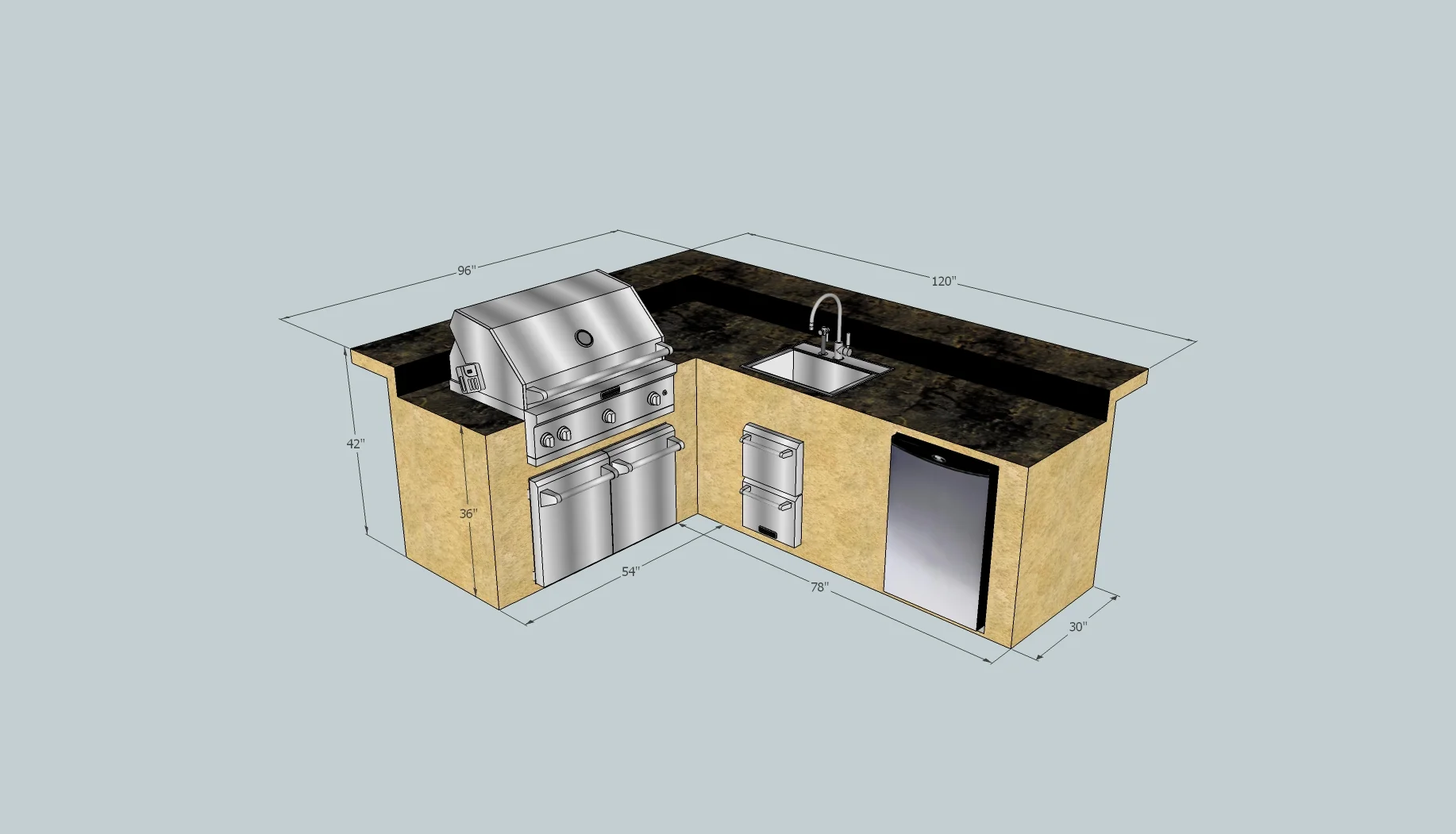 3D Designs — Creative Outdoor Kitchens