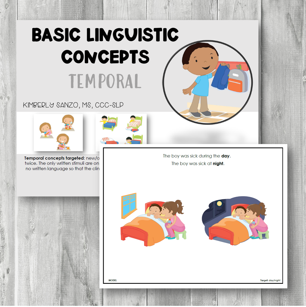 Basic Linguistic Concepts Temporal Language First Basic Linguistic Concepts Temporal Language First