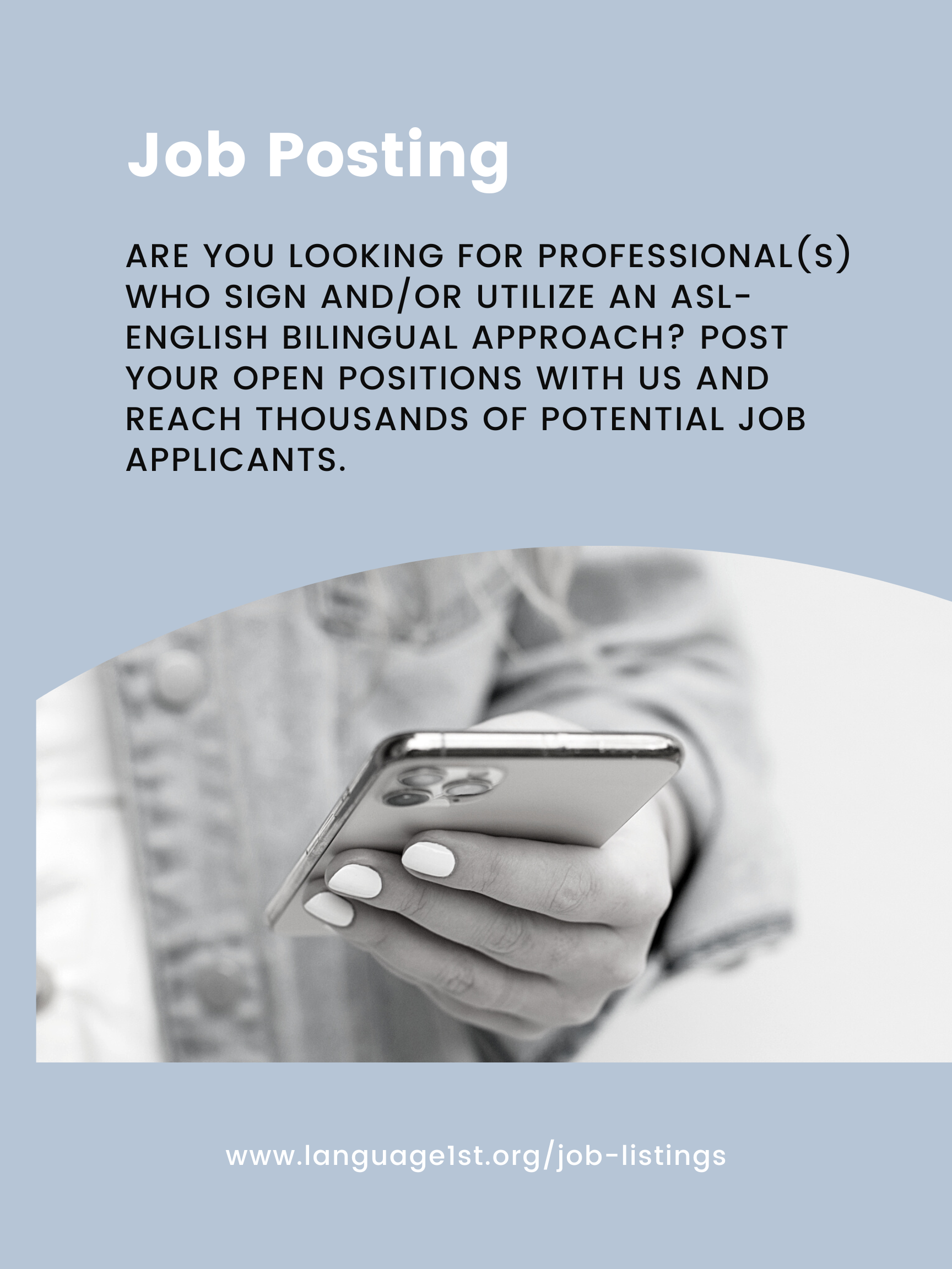 Job Posting Language First Job Posting Language First