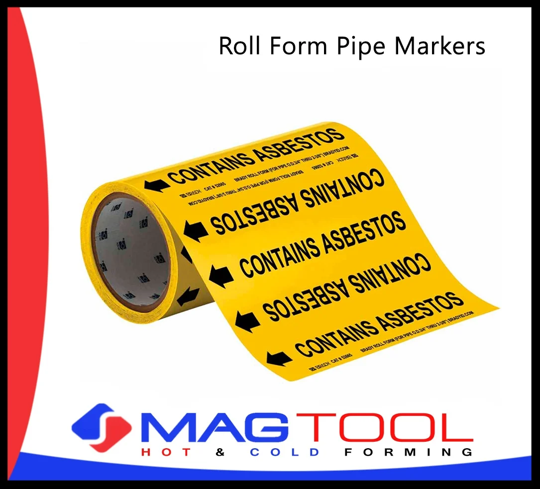 Roll Form Pipe Markers — MAG Tool - Specialty Industrial Tool House