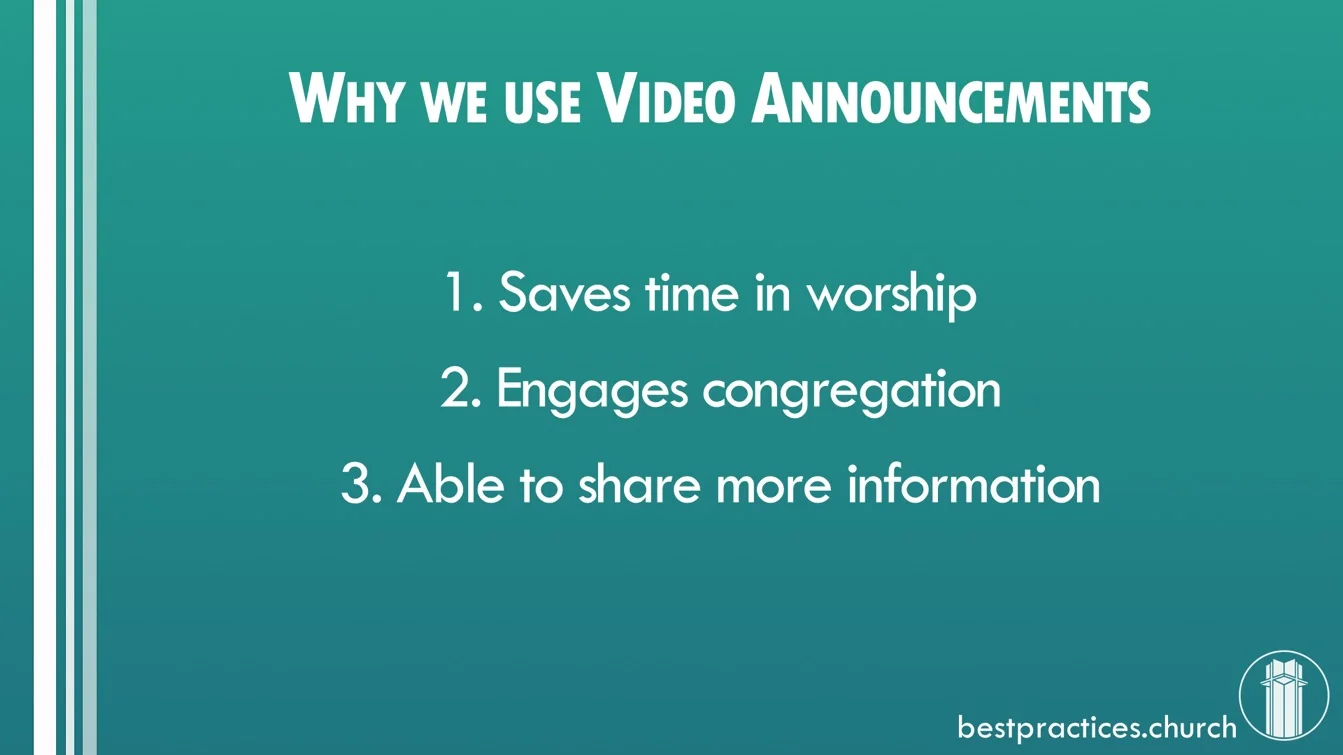 Church Video Announcements