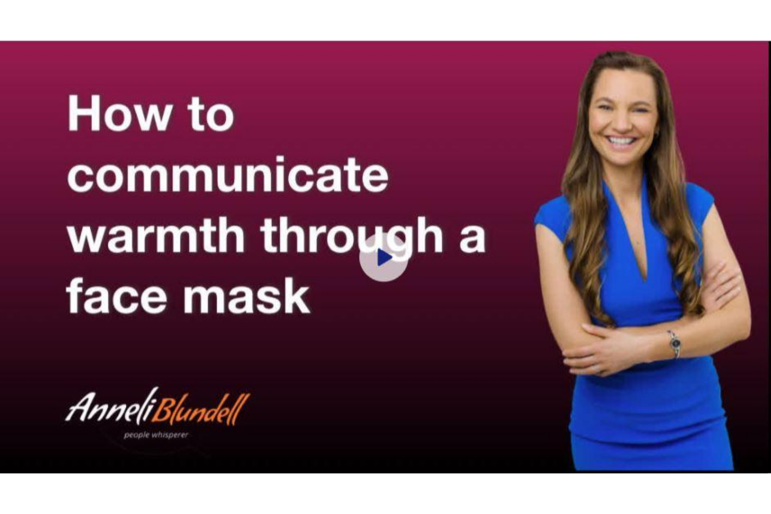 [Video] How to communicate warmth through a face mask? | Anneli ...
