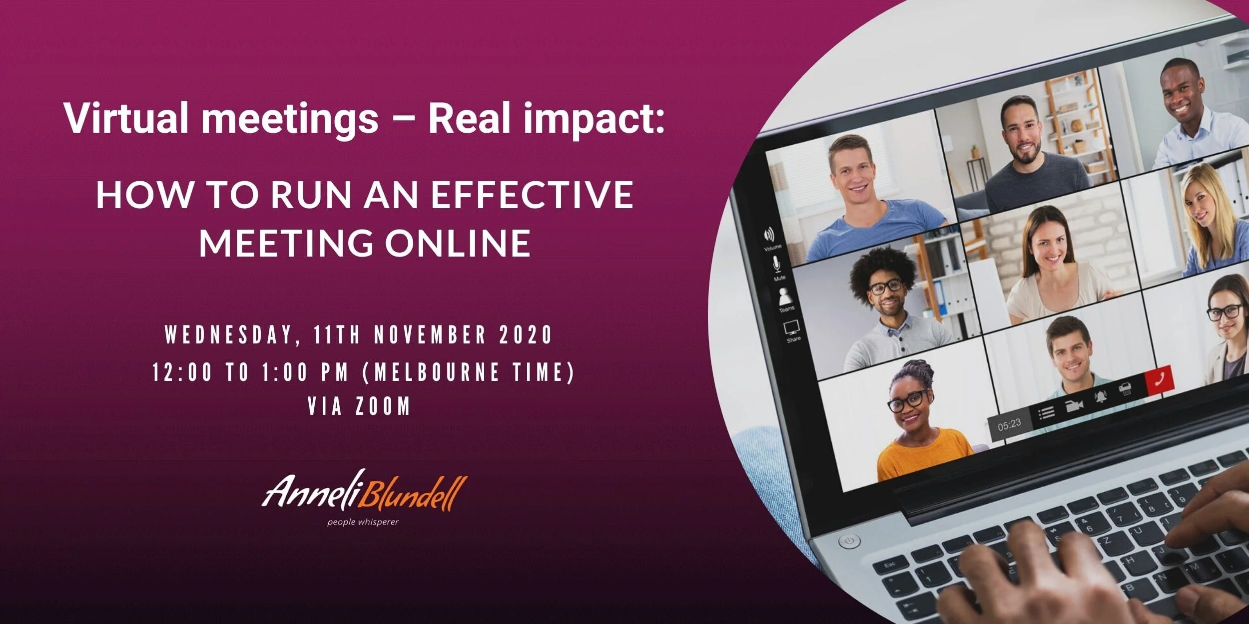 Virtual meetings – Real impact: How to run an effective meeting online ...