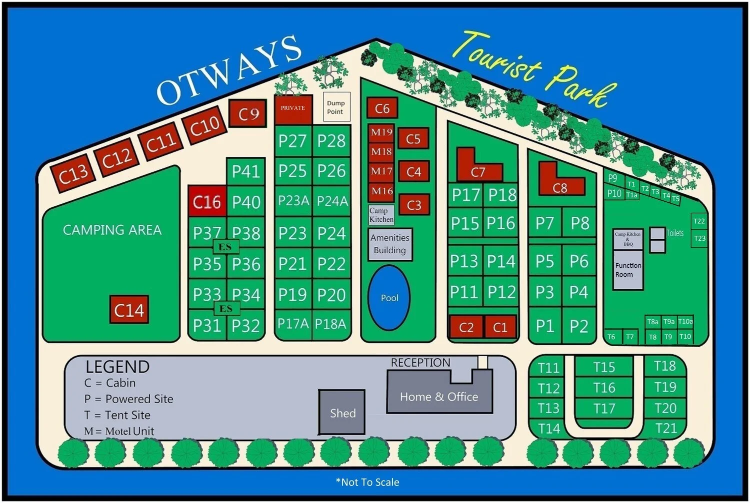 Park Map — Otways Tourist Park