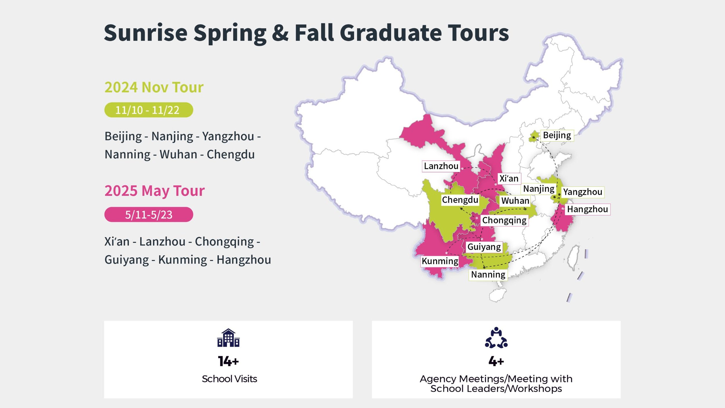 Tours and Custom Events — Sunrise