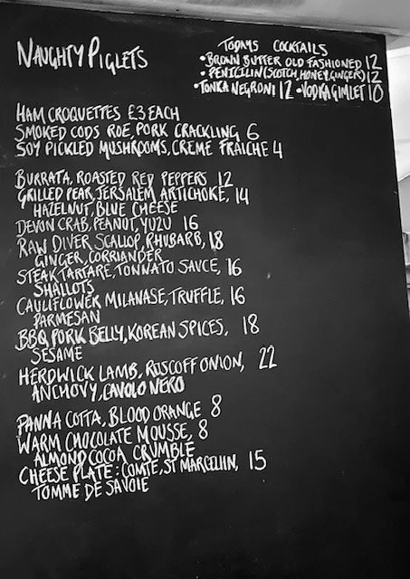 Menus — Naughty Piglets