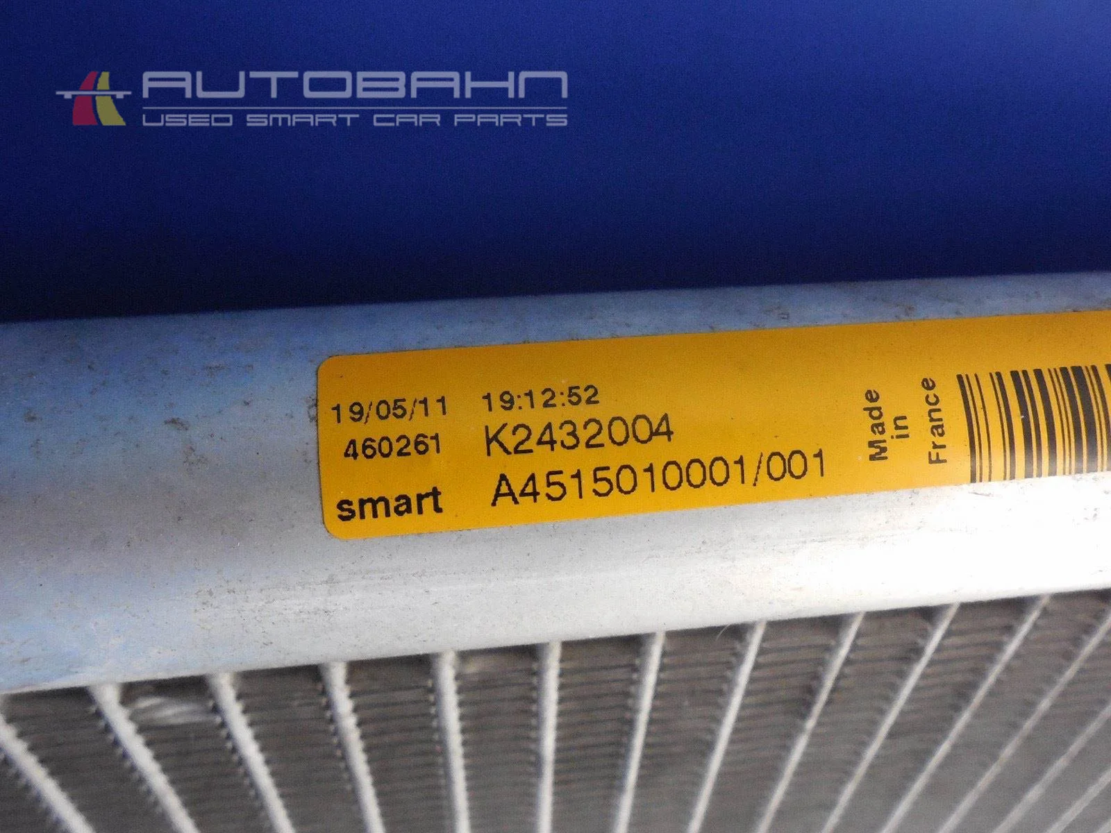 Fortwo Passion Pure 2008-2014 OEM Radiator — Call to place an order