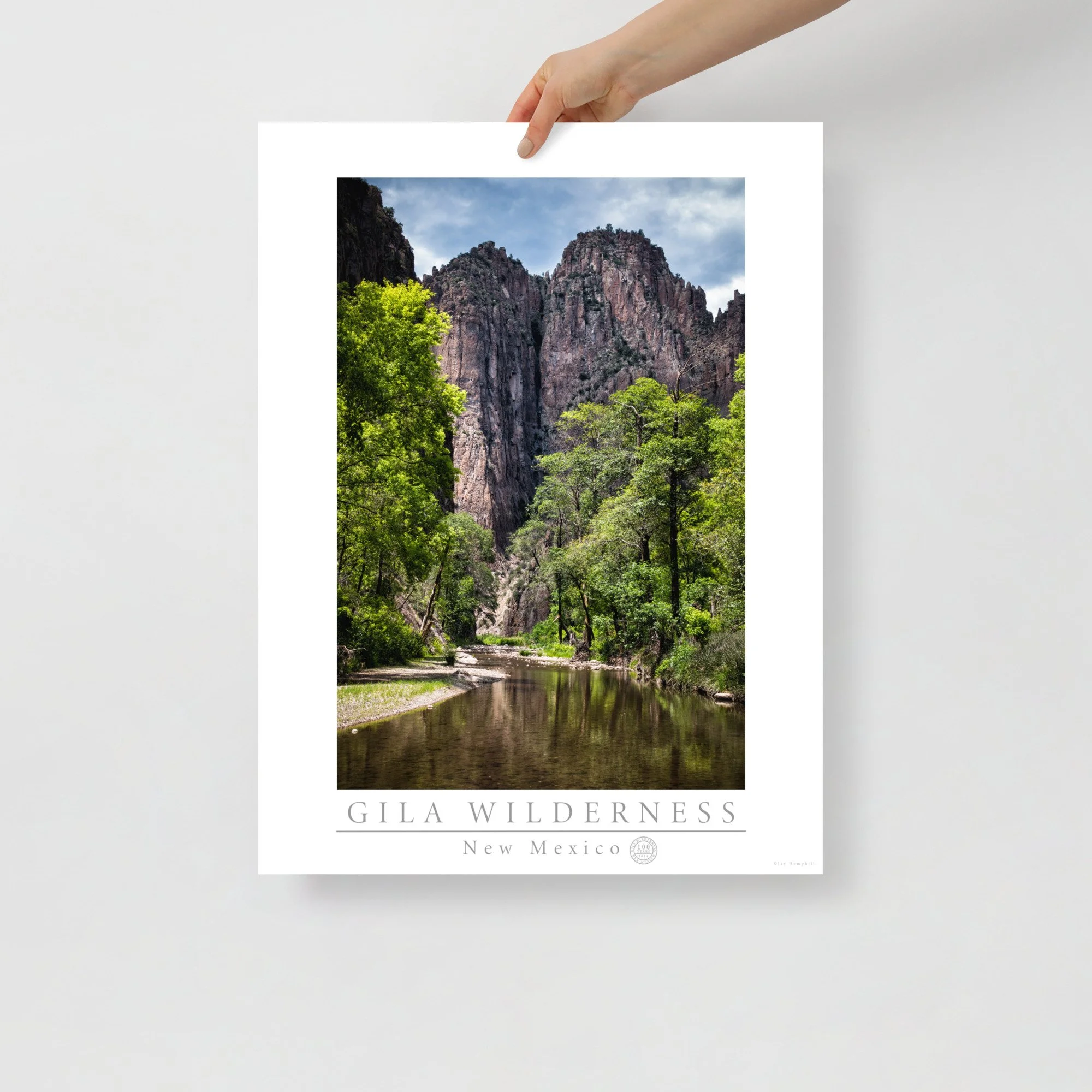 100th Anniversary of Gila Wilderness poster. 18x24in — H E M P H I L L