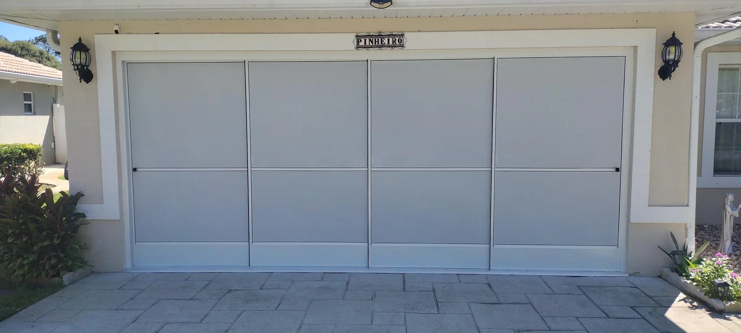 4 Panel Garage Screens - Palm Coast, FL — Cutting Edge Window & Screen ...