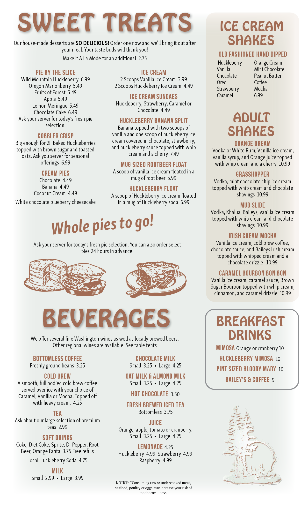 Menu — Huckleberry Square Restaurant