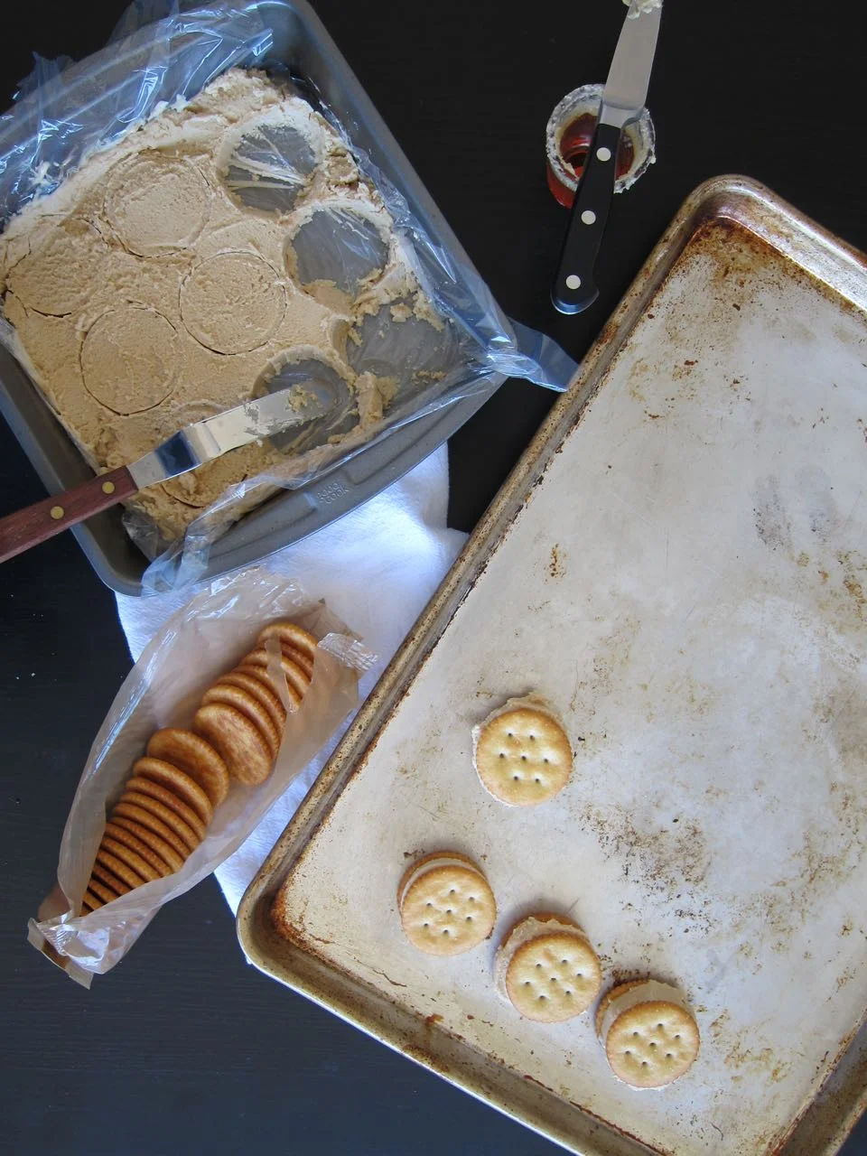 Peanut Butter & Ritz Ice Cream Sandwiches — Tea and Fog