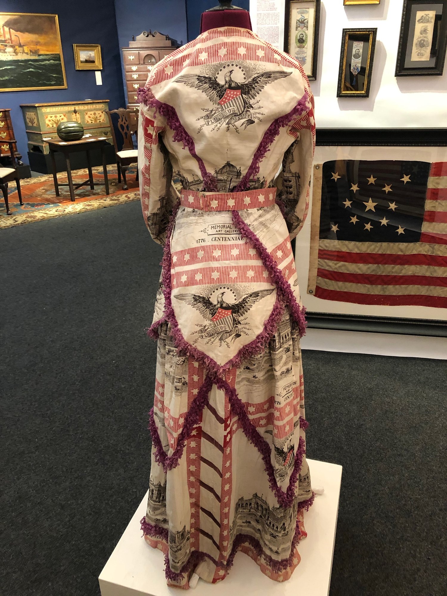 A Patriotic Dress from the Philadelphia Centennial Exhibition, c1876 ...
