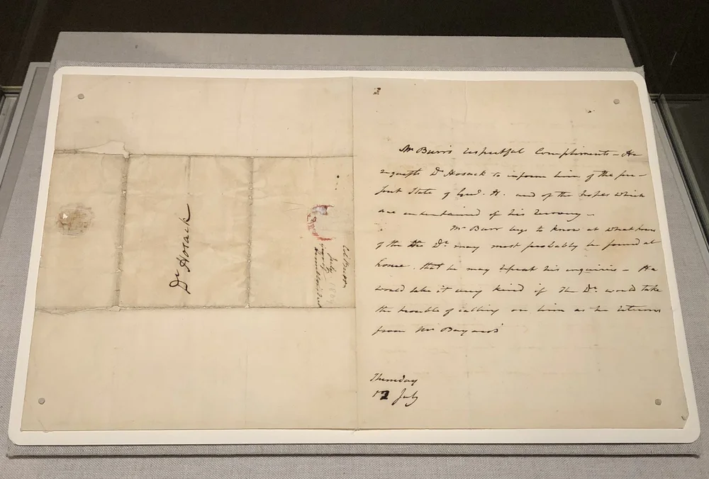 A Letter Filled with Anxiety & Concern: Aaron Burr Inquires after ...