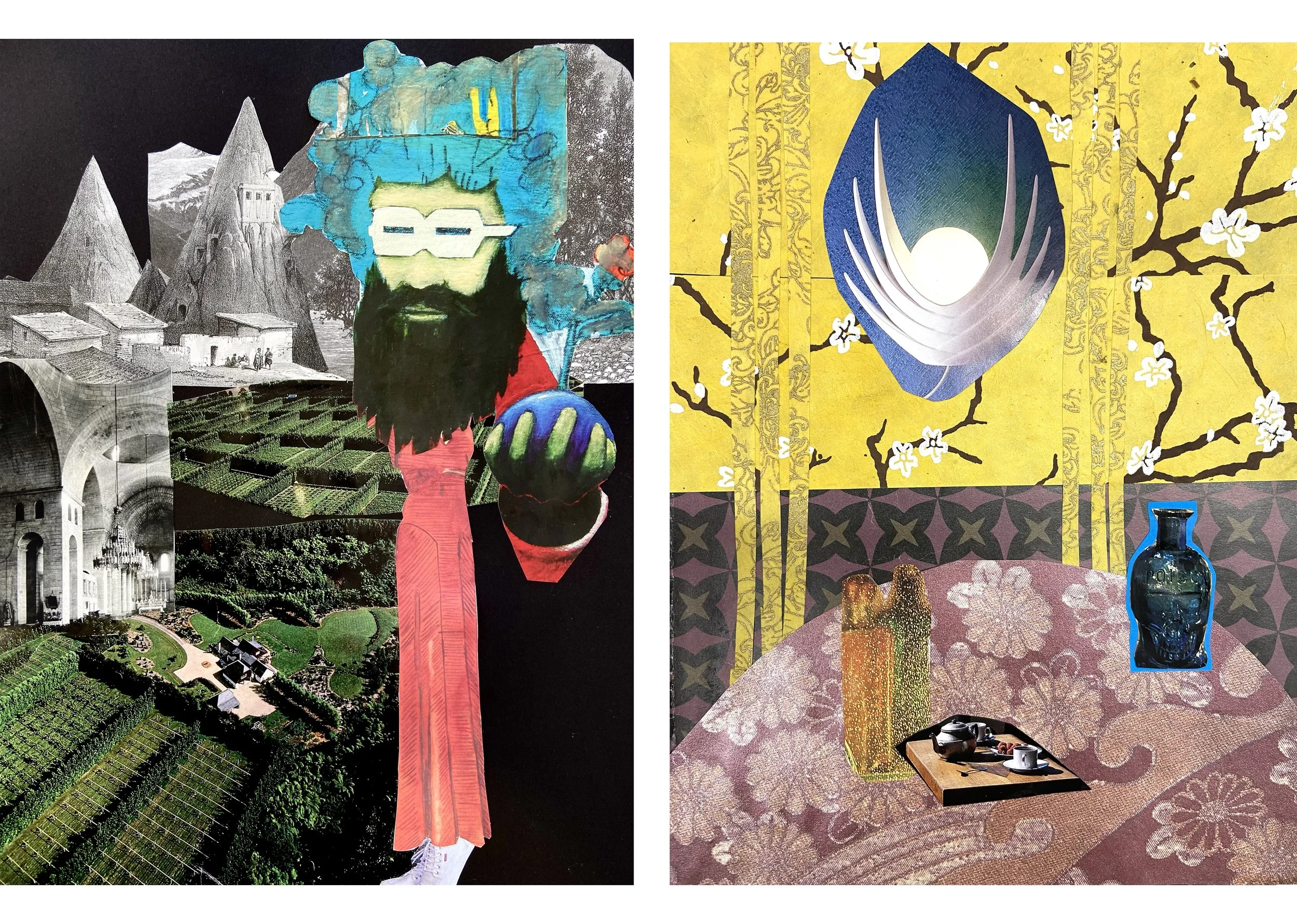 Angie Cass fine art textured paper collages and photoshop illustrations ...