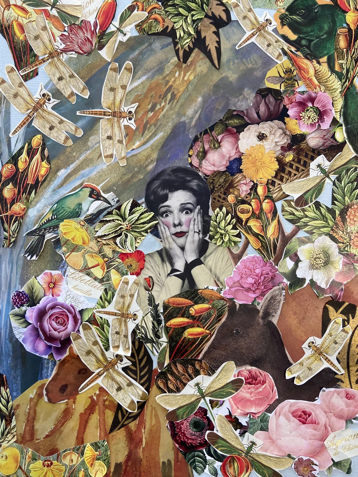 Angie Cass fine art textured paper collages and photoshop illustrations ...