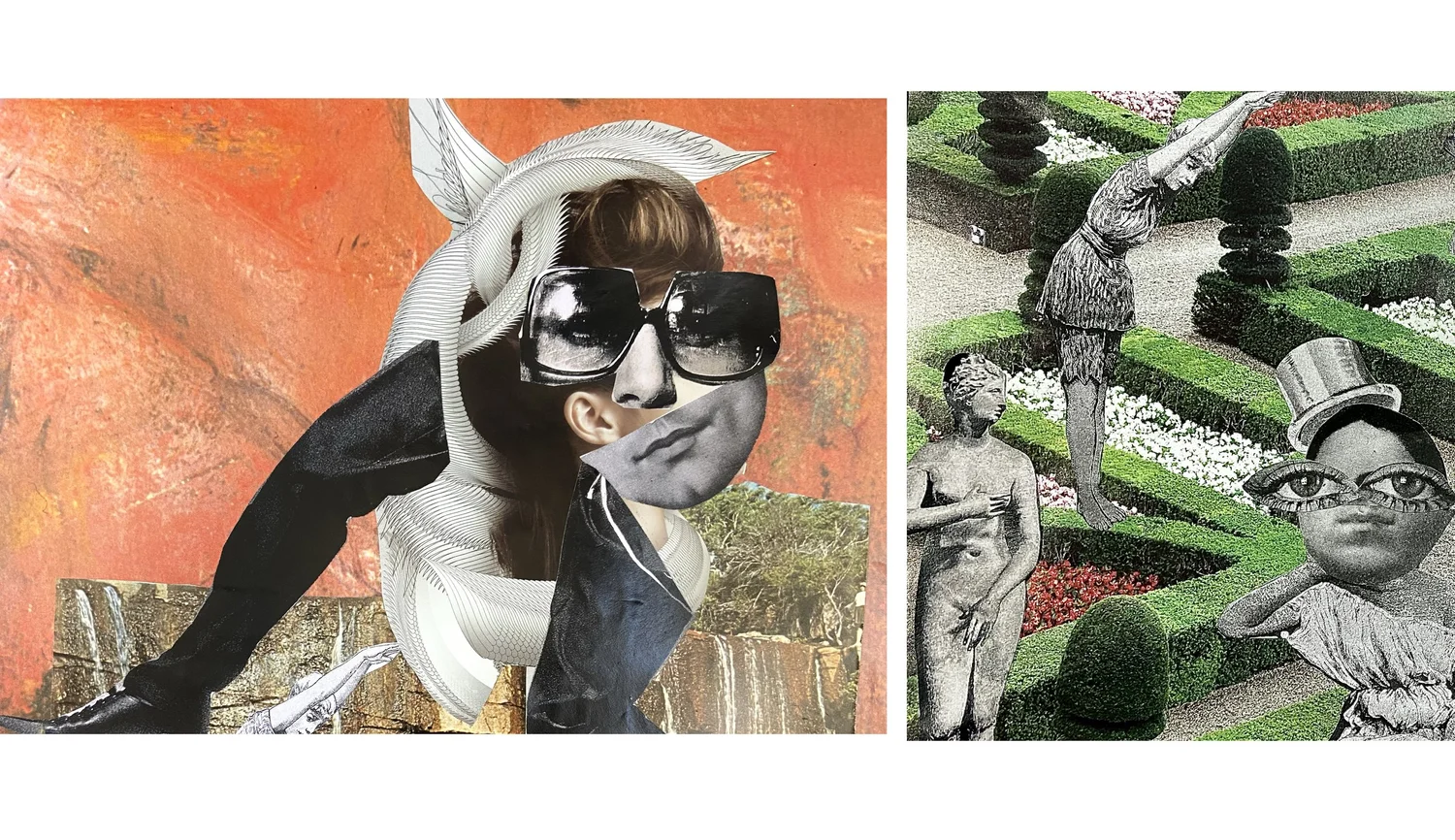 Angie Cass fine art textured paper collages and photoshop illustrations ...