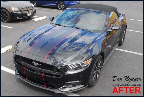 Matte Black Mustang Convertible