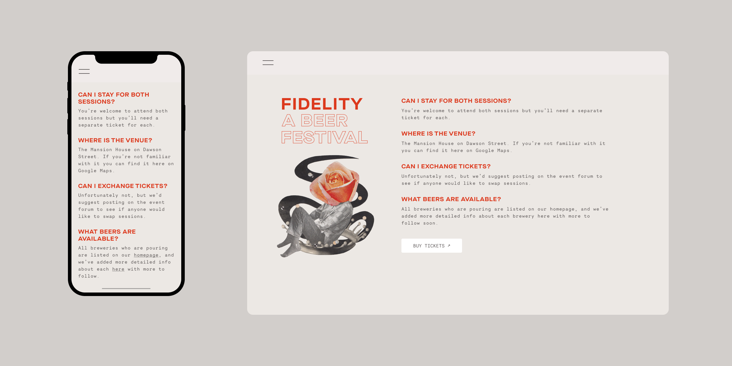 Fidelity Beer Festival Website — Jon Averill