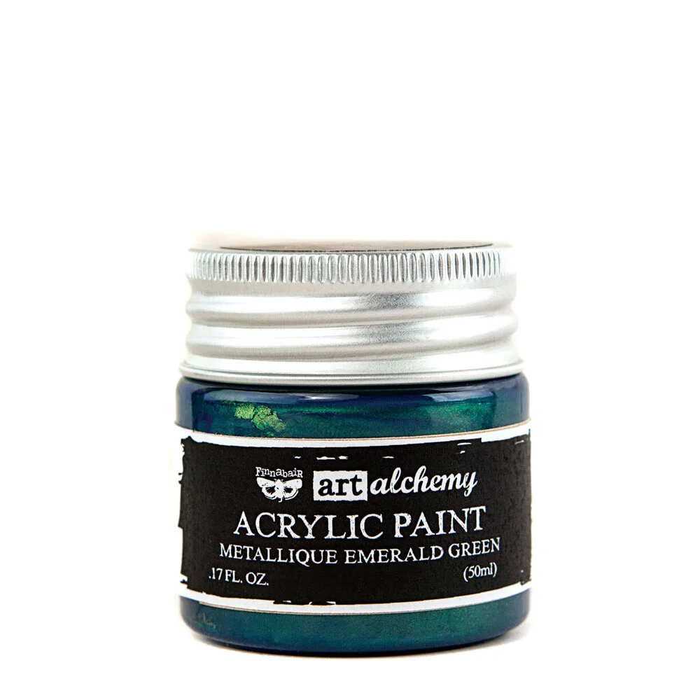 Prima - Finnabair - Art Alchemy - Acrylic Paint - Metallique - Red Wine ...