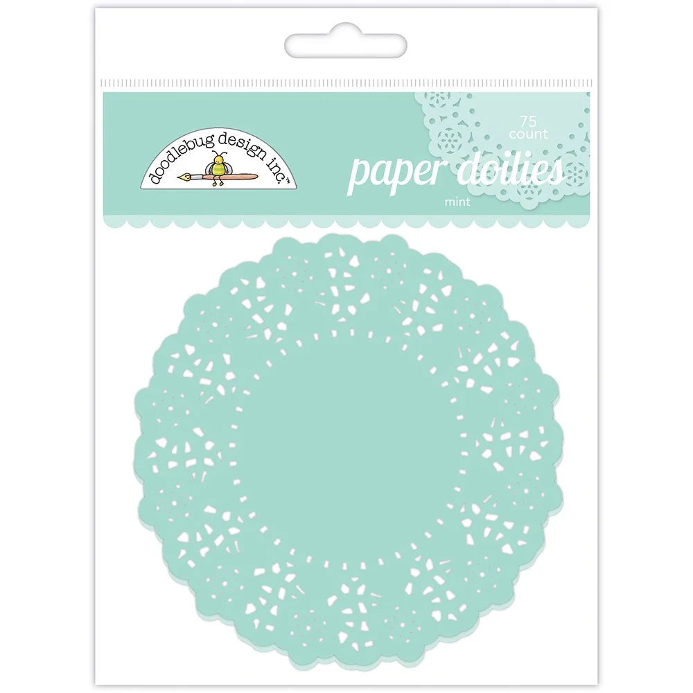 Doodlebug Paper Doilies - Blue Jean Polka Dot — Frank Garcia Studio