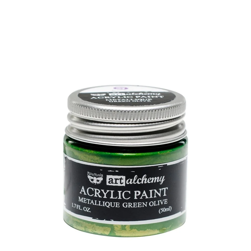Prima - Finnabair - Art Alchemy - Acrylic Paint - Metallique - Red Wine ...