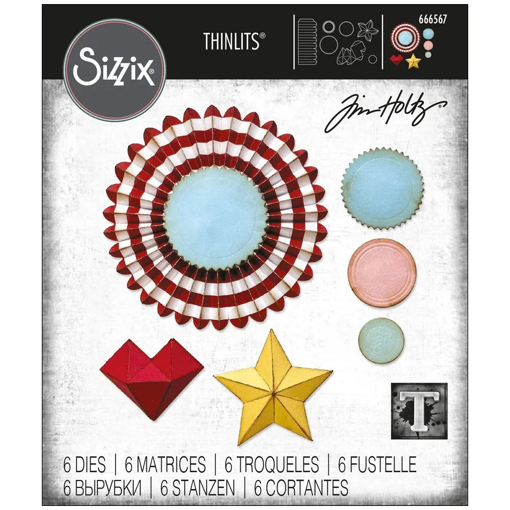 Tim Holtz Sizzix Thinlits Brushstroke Flowers #4 — Frank Garcia Studio