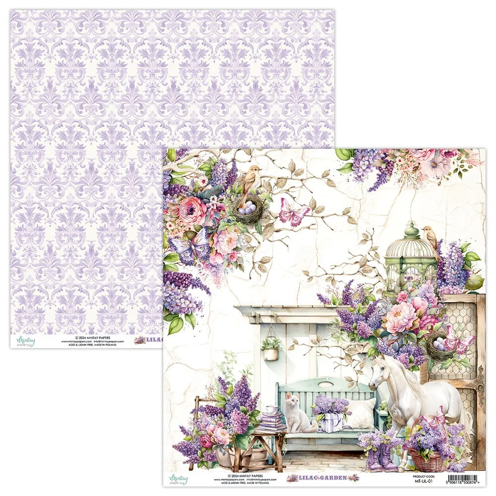 Mintay Lilac Garden Die Cuts — Frank Garcia Studio
