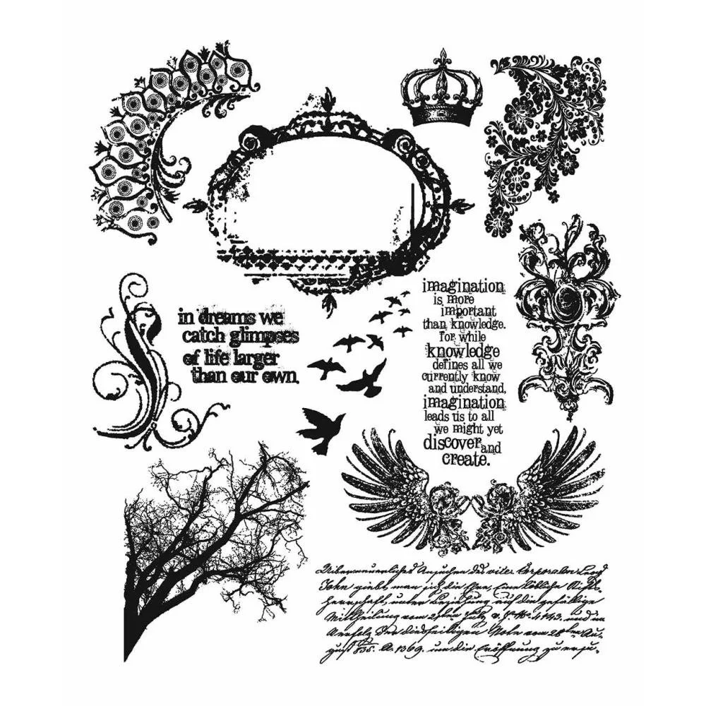 Tim Holtz Cling Stamps Love Notes — Frank Garcia Studio