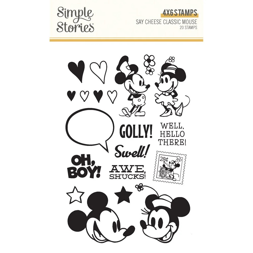 Simple Stories Say Cheese Classic Mouse 12" x 12" Paper 3" x 4 ...