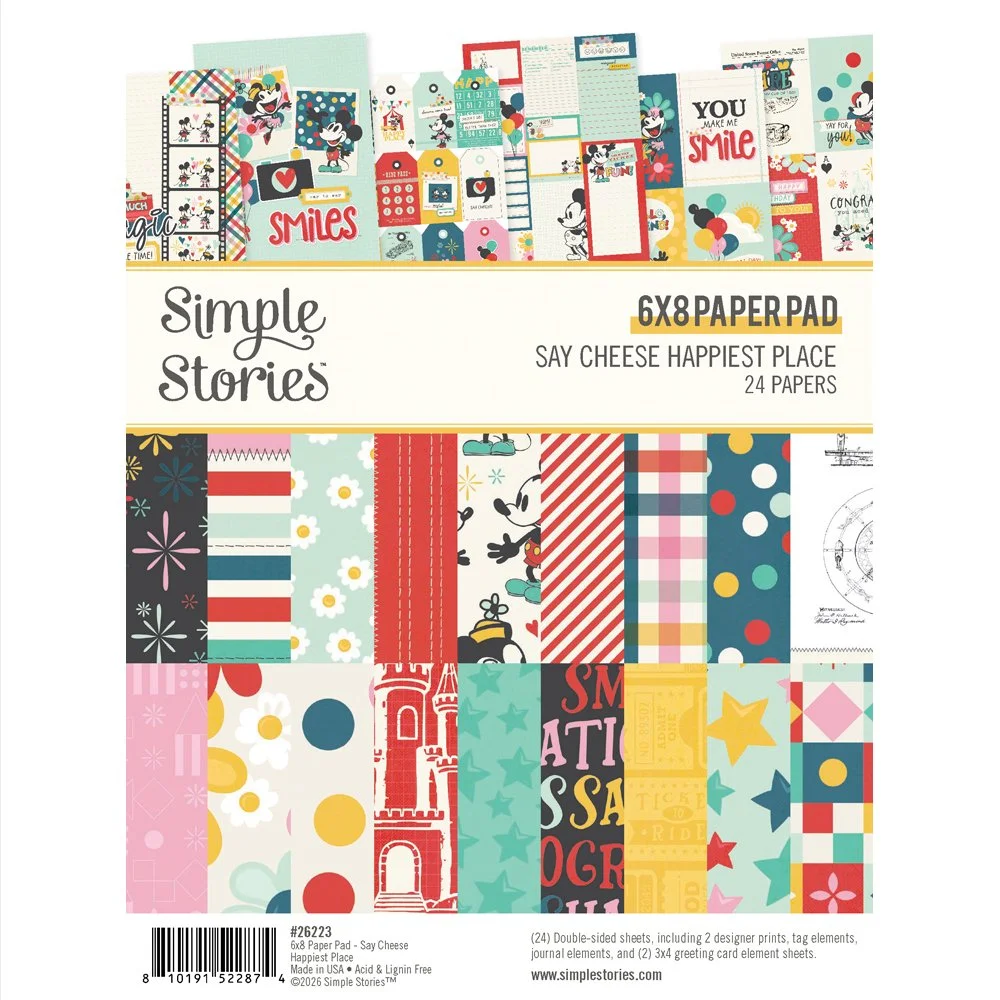 *Pre-Order* Simple Stories Say Cheese Happiest Place 12" x 12" Paper ...