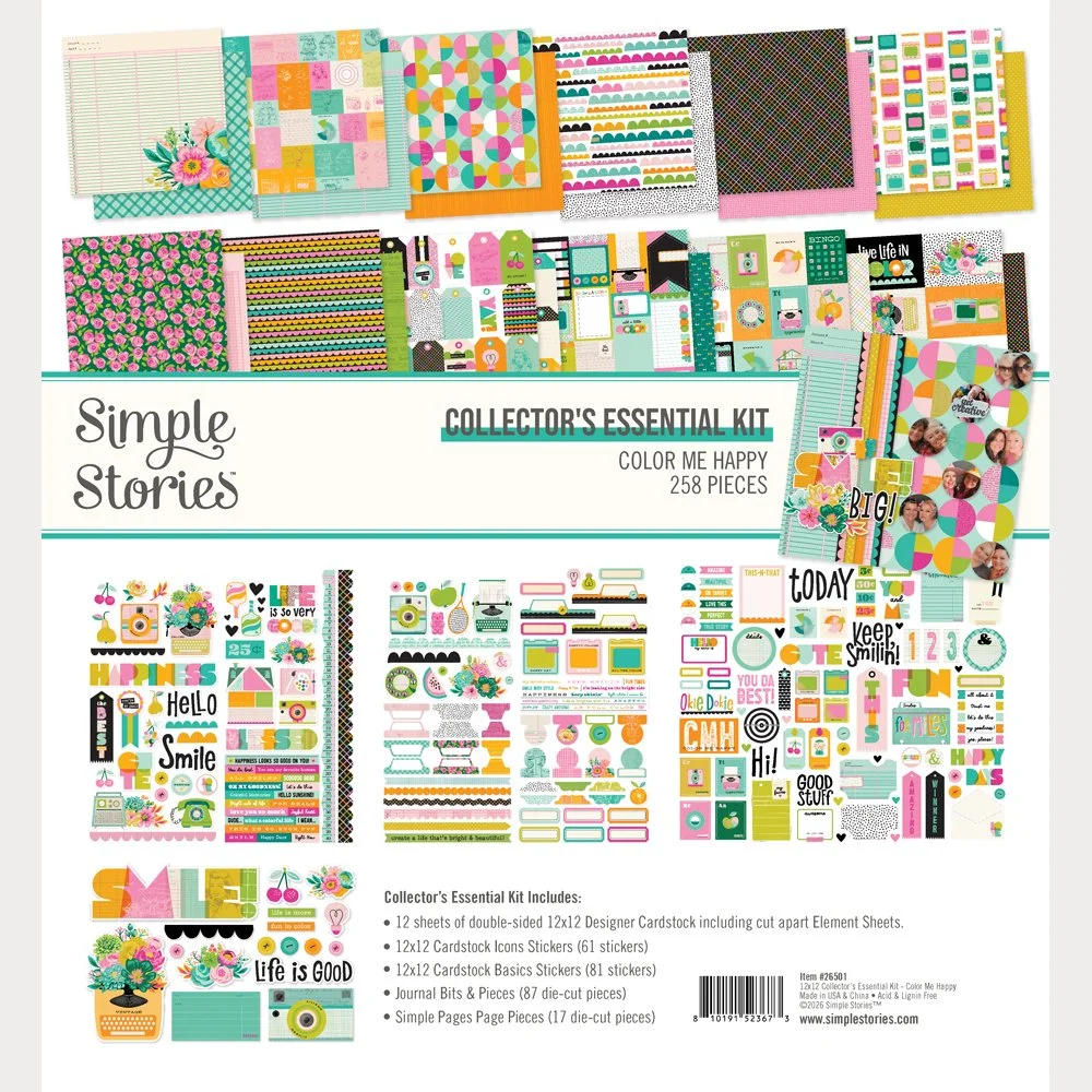 *Pre-Order* Simple Stories Color Me Happy Collector's Essential Kit ...
