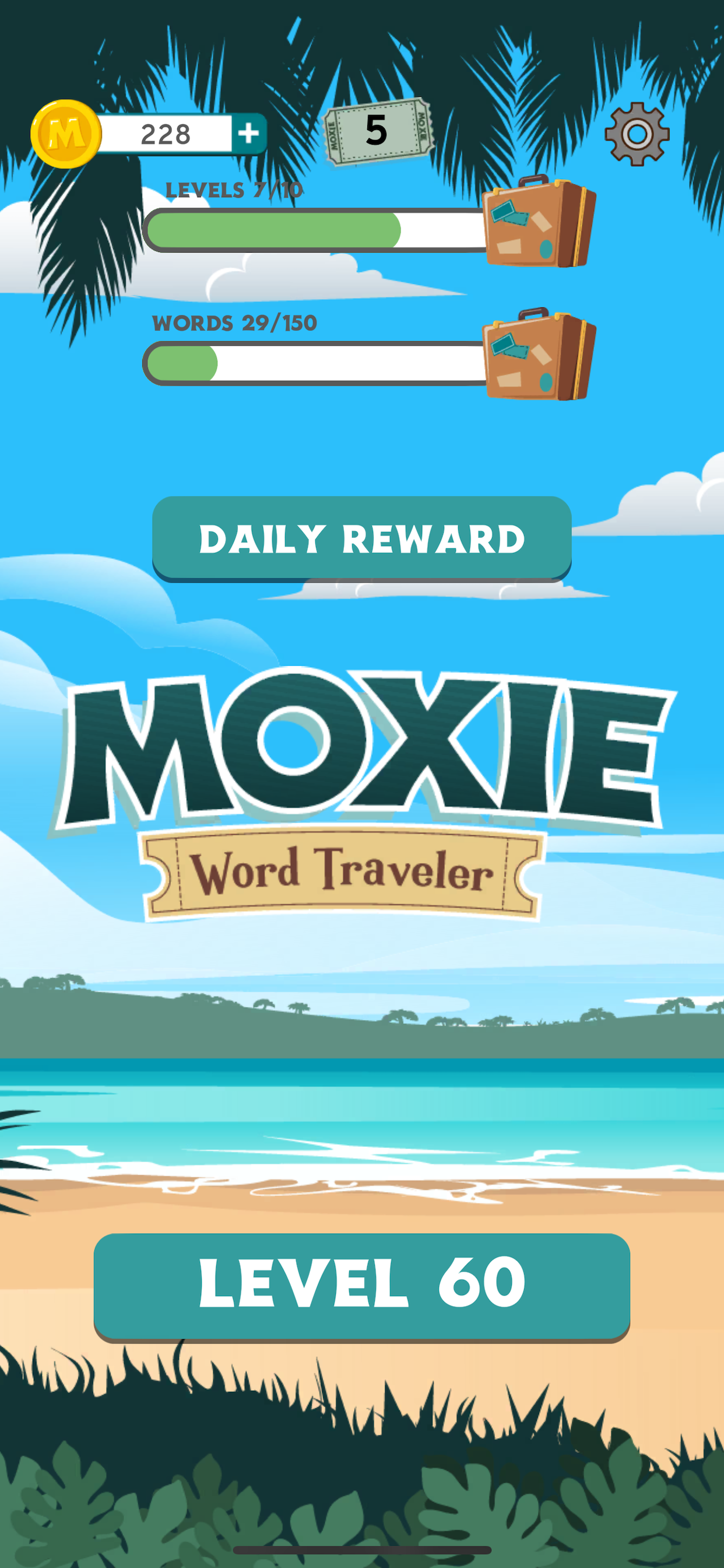 Moxie Word Traveler — Blue Ox