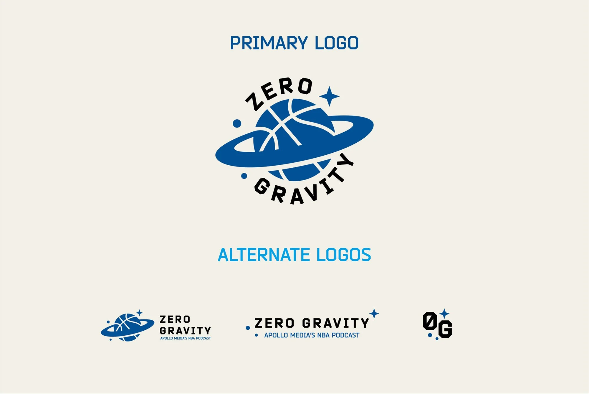 Zero Gravity podcast branding — Axel Gage