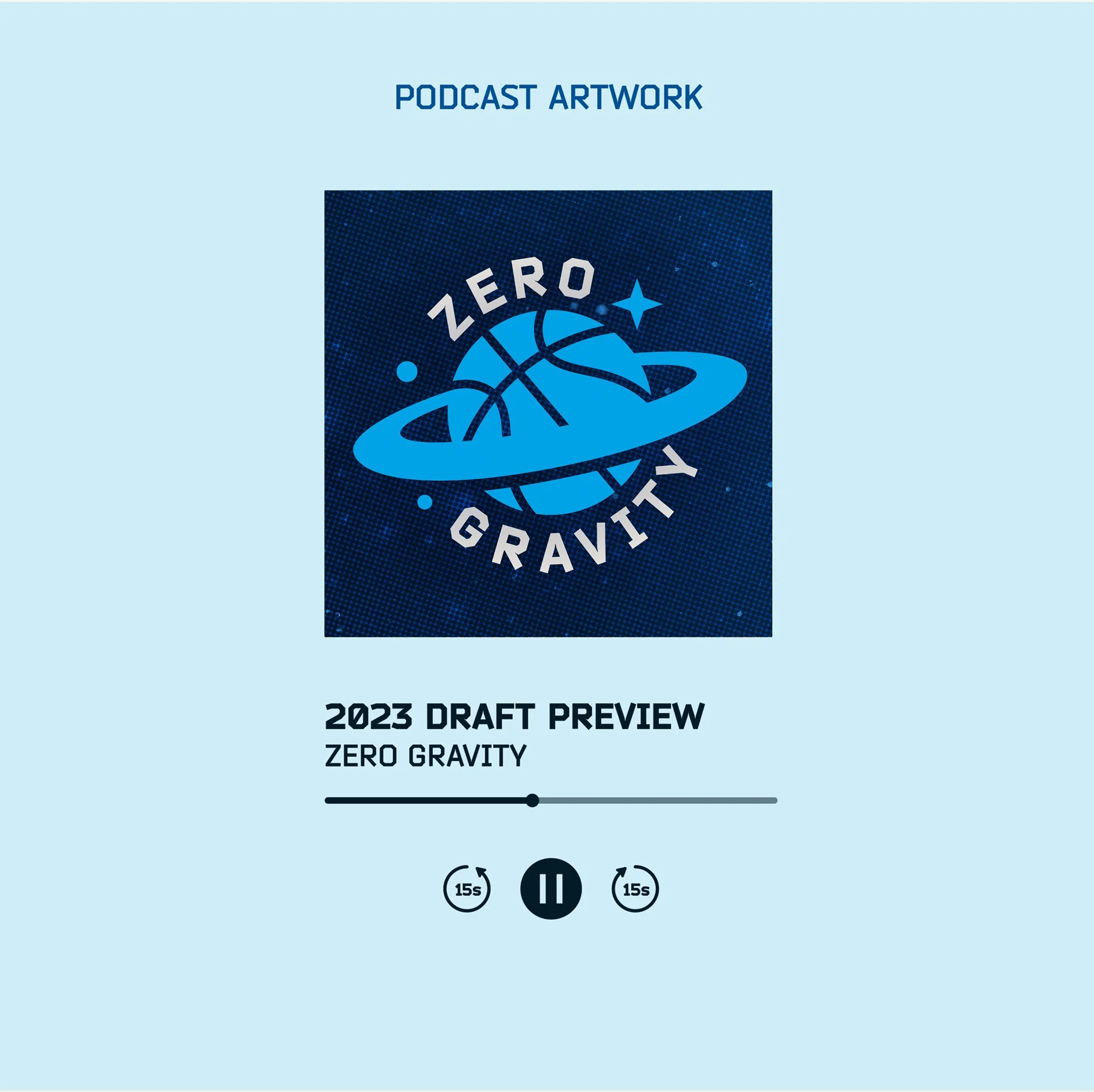Zero Gravity podcast branding — Axel Gage