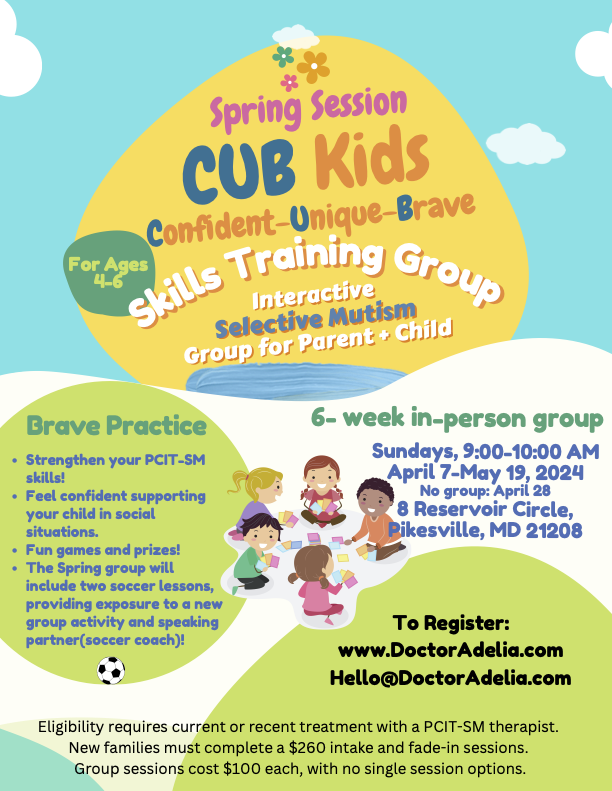 CUB Kids Group — Adelia Sabintsev, Psy.D.