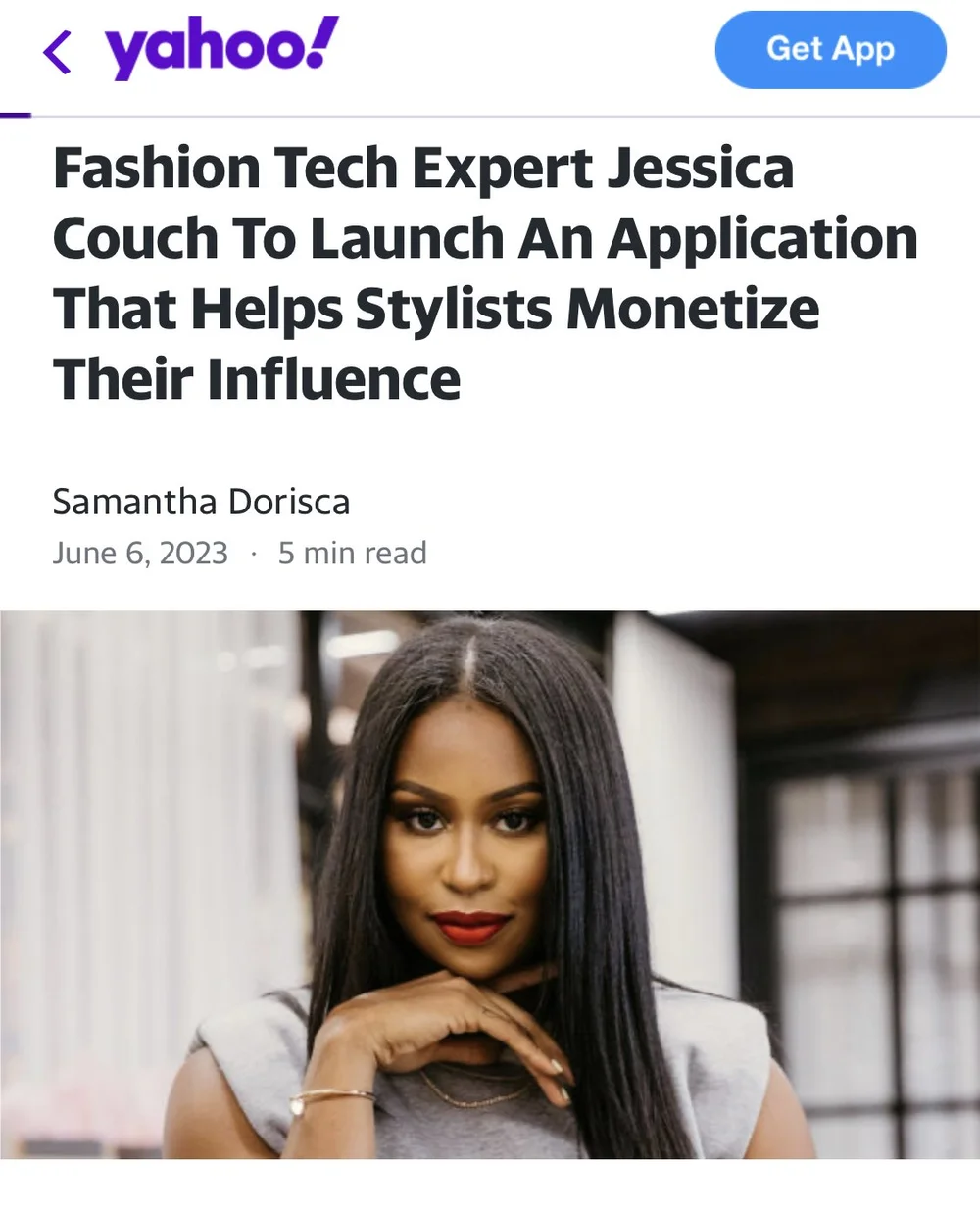 Luxor & Finch Jessica Couch Fashion and Technology