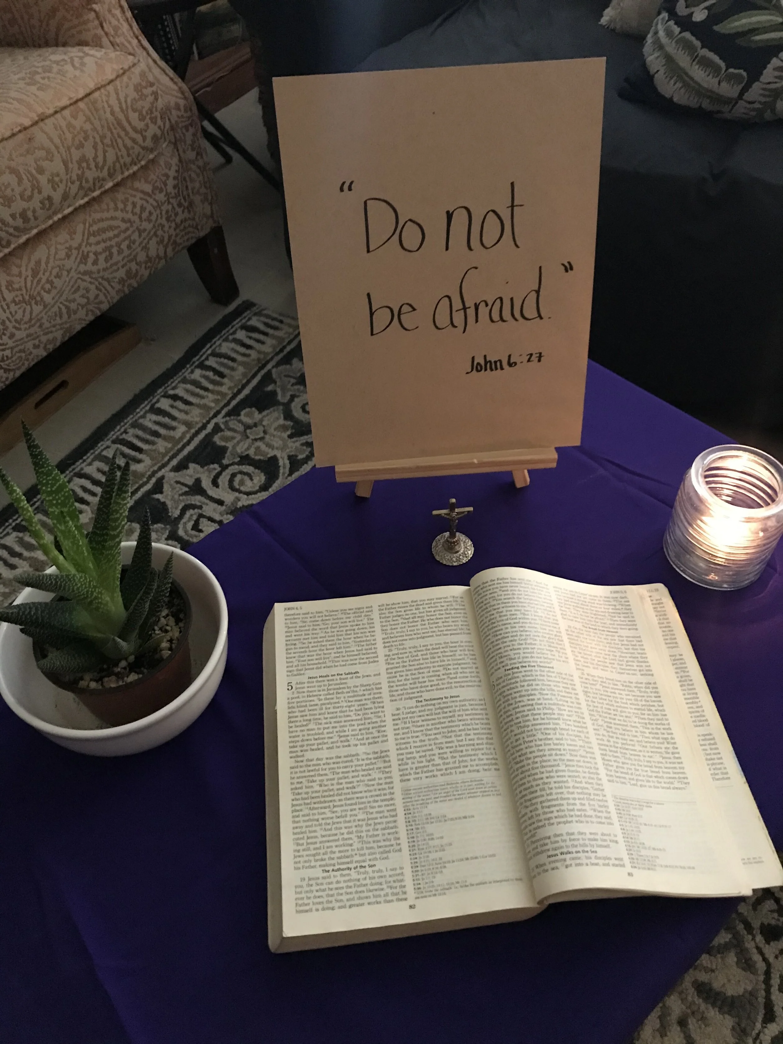 Creating a Lenten Prayer Space — Our Lady of Mount Carmel