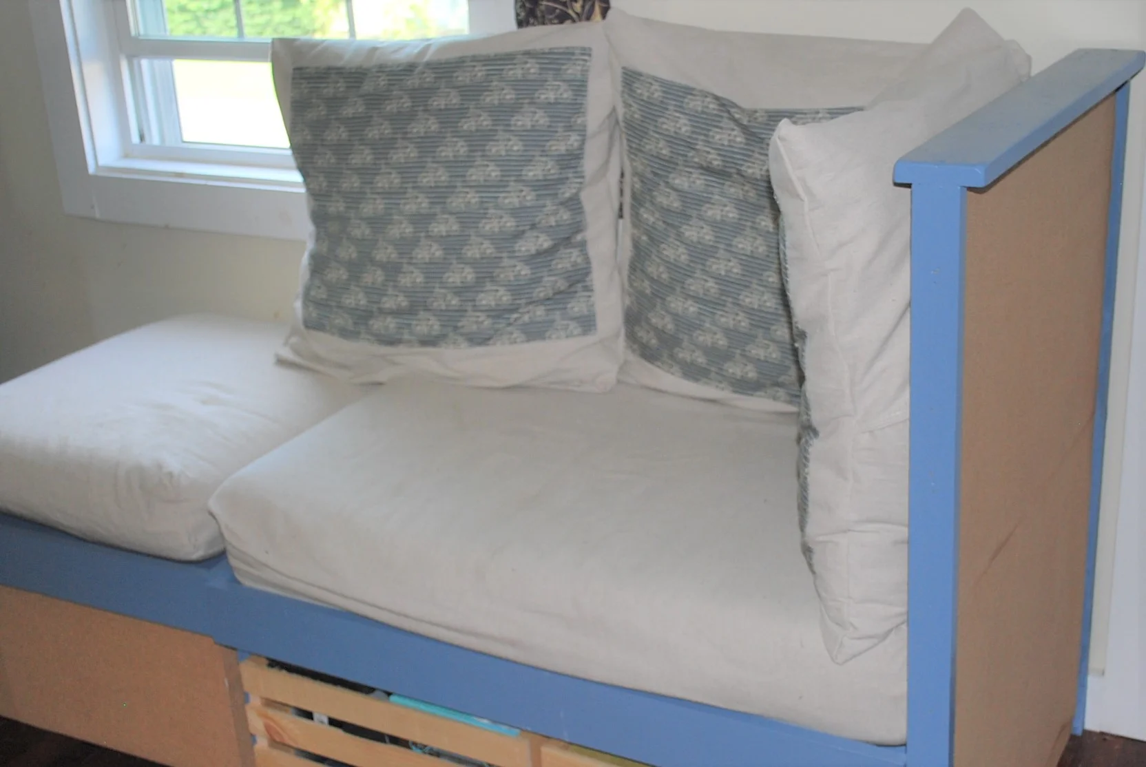 DIY storage couch — Whimsy Scribble