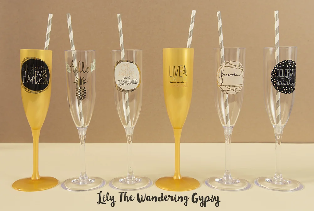 DIY Super Easy Champagne Flutes — Lily The Wandering Gypsy
