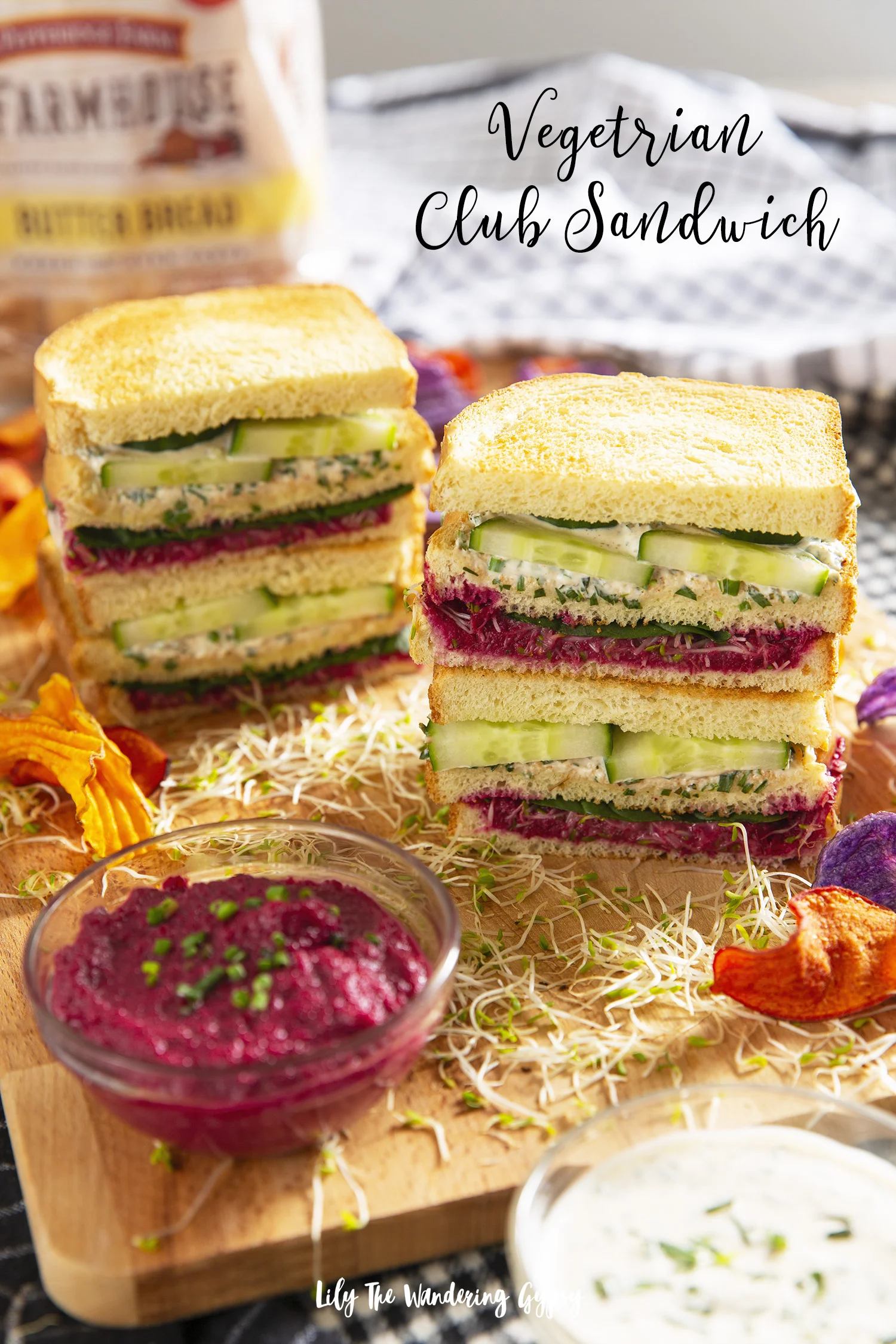Veggie Lovers’ Club Sandwich Recipe with Pepperidge Farm — Lily The ...