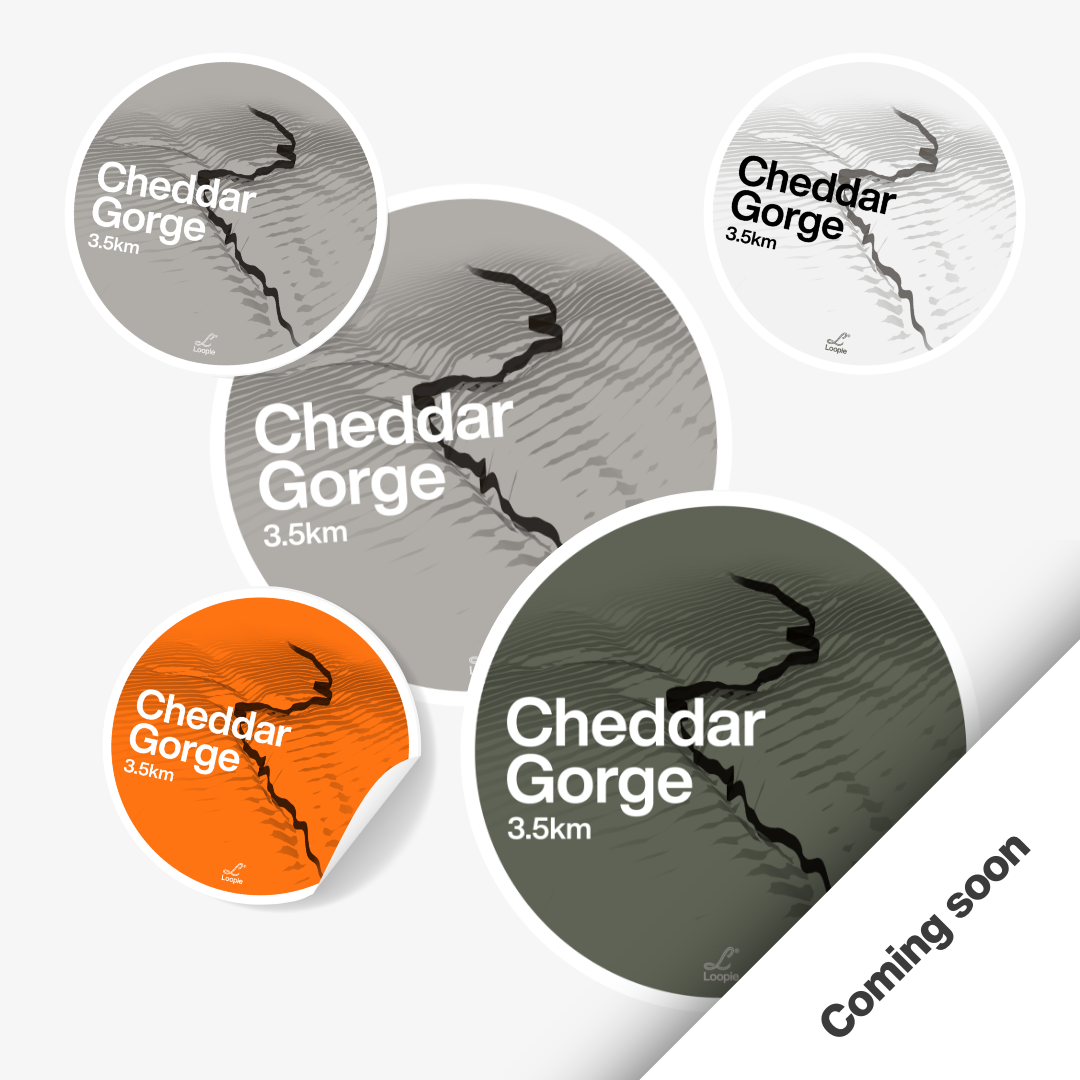 Classic climb mountain vinyl stickers — Loopie