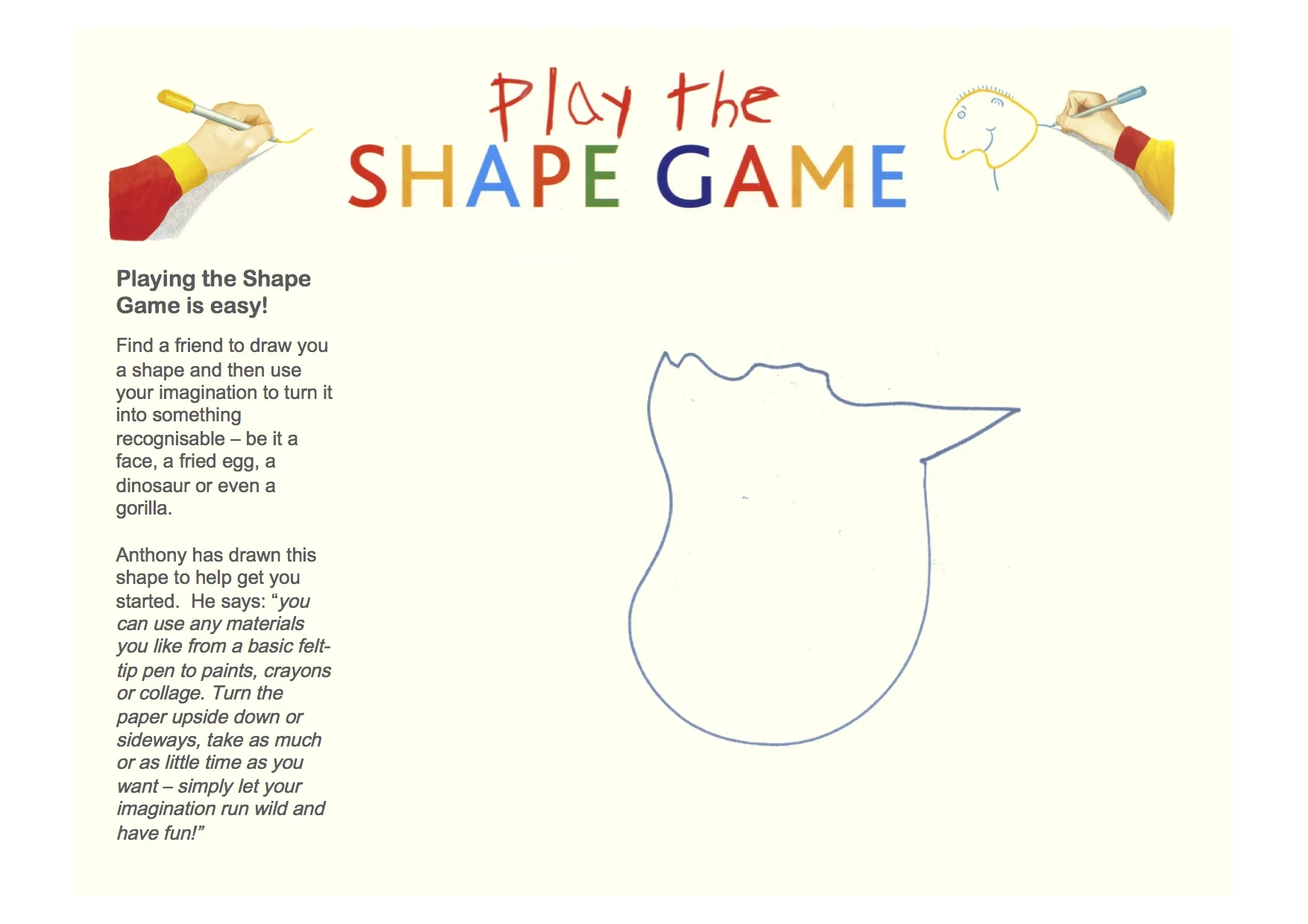 Play The Shape Game — Anthony Browne Books