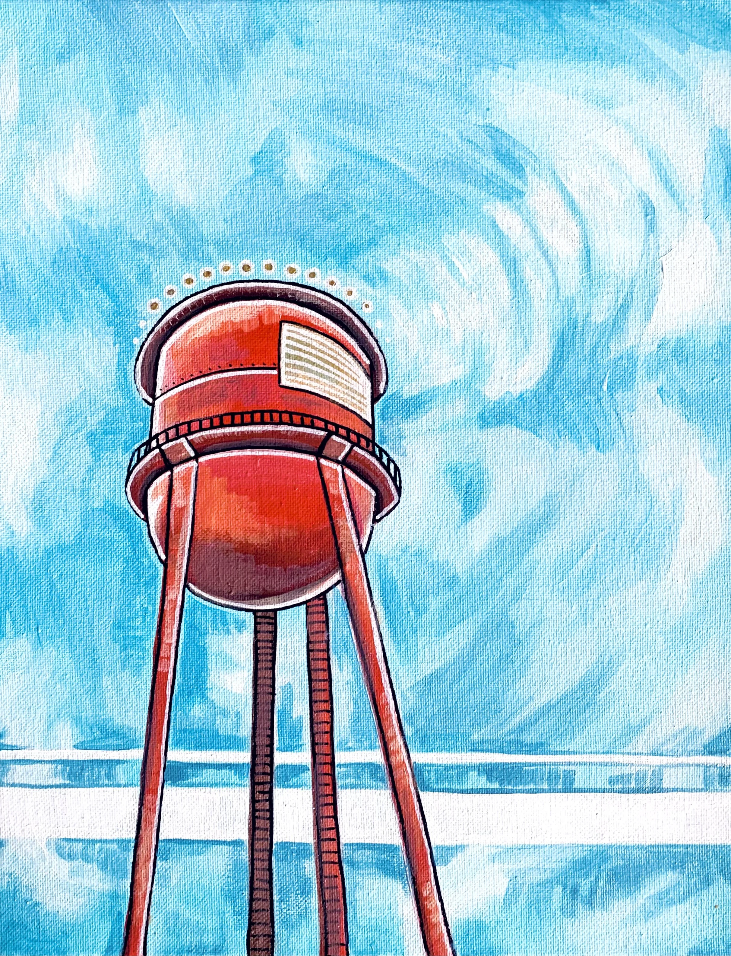 Water Tower Cartoon