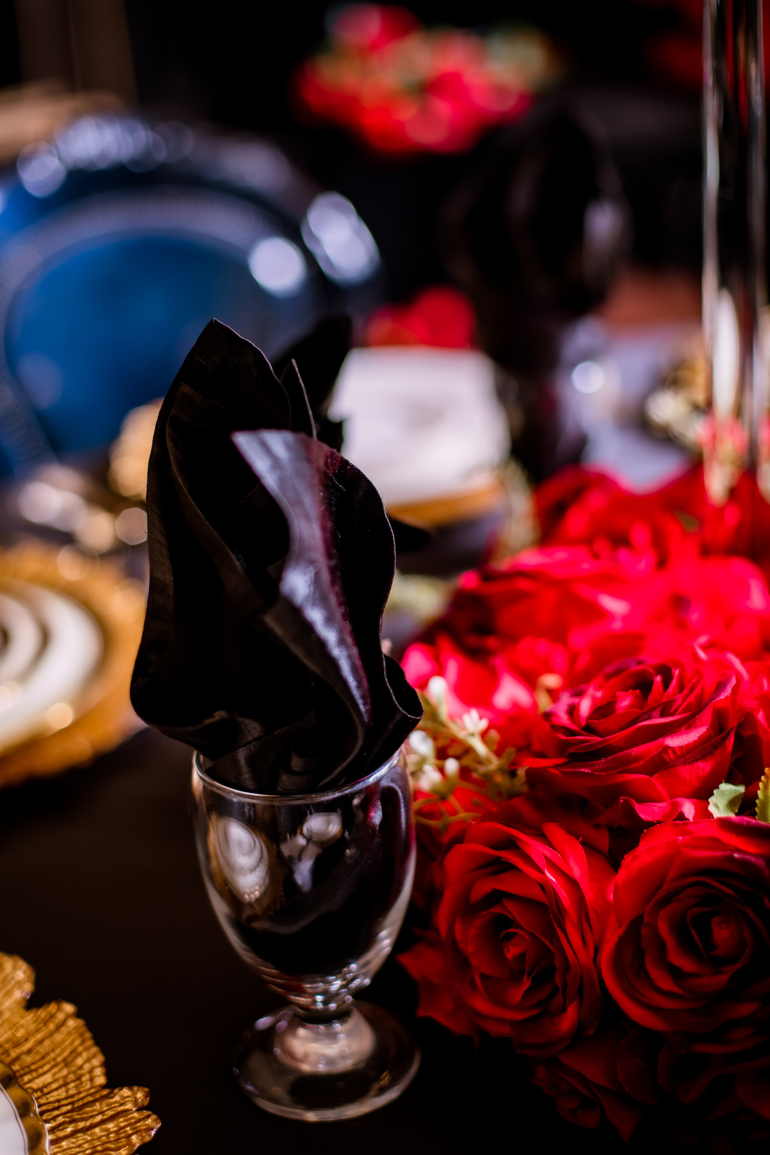 Red Hot Romance themed wedding featured on Munaluchi Bride Magazine by ...