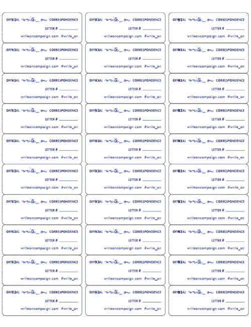 MAILING STICKERS — Write_On