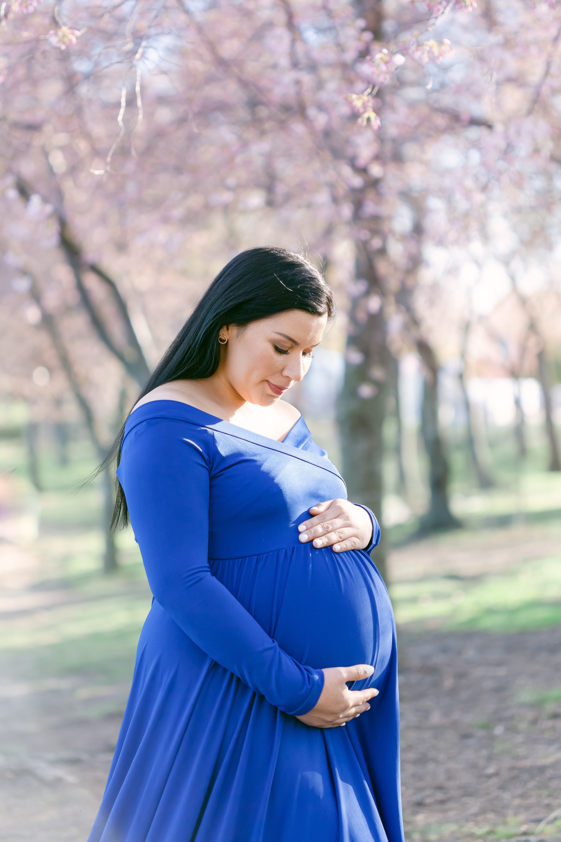 Cherry Blossom Maternity Session Washington Dc — Lincoln Photography