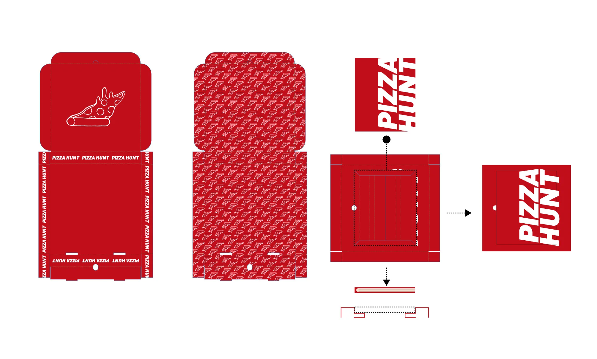 Pizza Hut Box Template